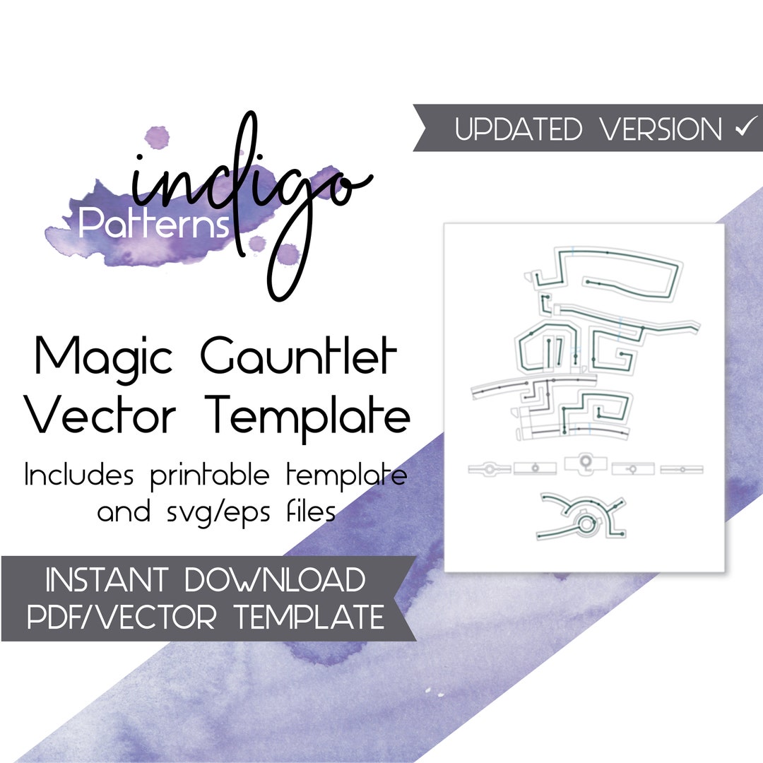 Magic Gauntlet Template - Digital Download - Etsy