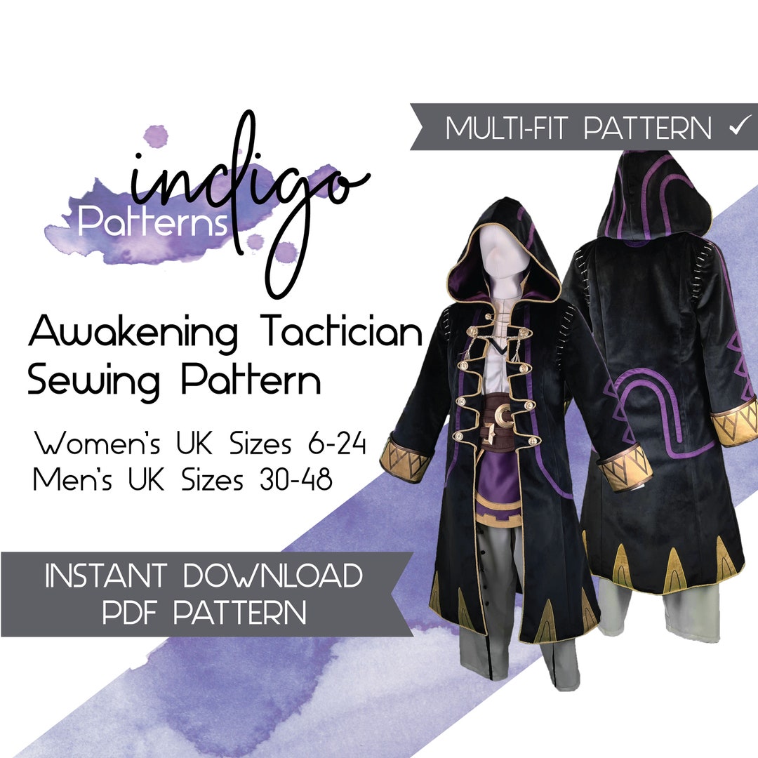 Robin Awakening Cosplay Sewing Pattern: Tactician's Coat (PDF Pattern ...