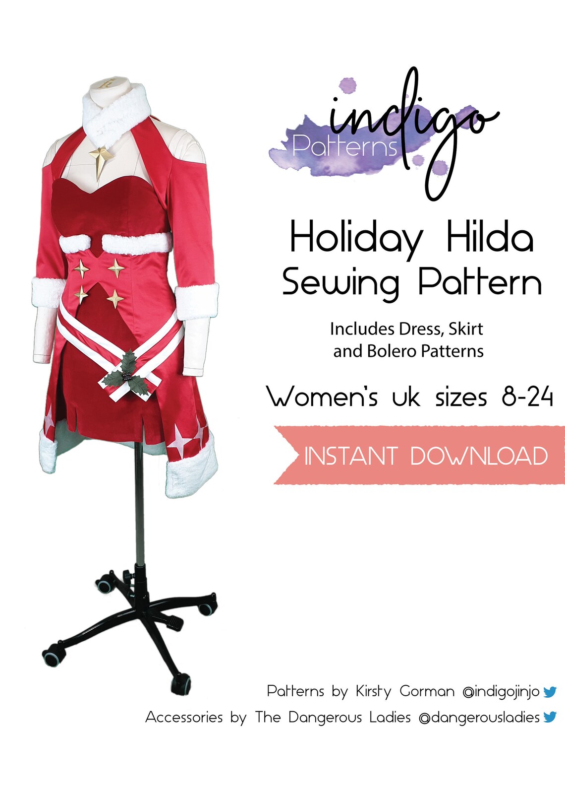 Holiday Hilda Cosplay Sewing Pattern Fire Emblem Hilda - Etsy