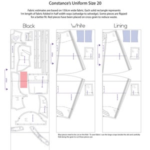 Constance Uniform Cosplay Sewing Pattern - Digital Download PDF Pattern ...