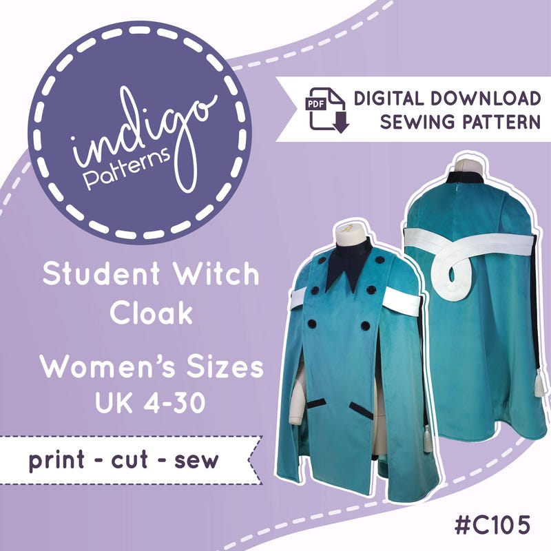 Witch Hat Cloak Pattern - Etsy