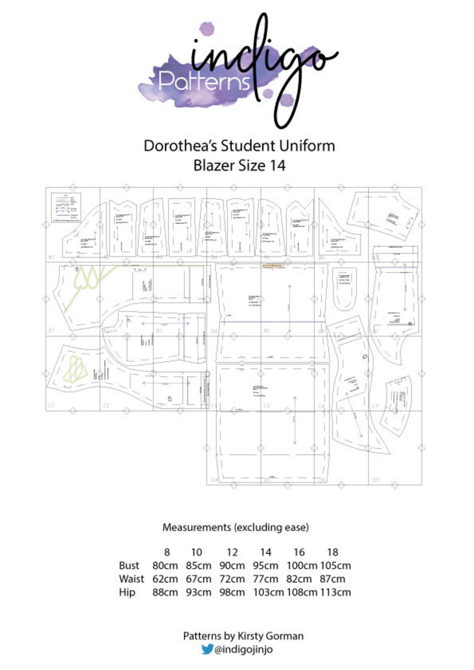 Dorothea Uniform Cosplay Sewing Pattern - Digital Download PDF Pattern ...