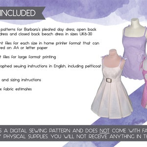 Barbara Beach Dress Sewing Patterns, Sizes Uk6-30, Plus Size Sewing ...