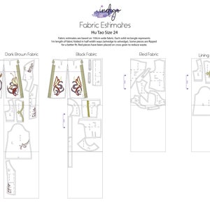 Hu Tao Genshin Impact Cosplay Sewing Pattern, Hu Tao Costume, Genshin ...