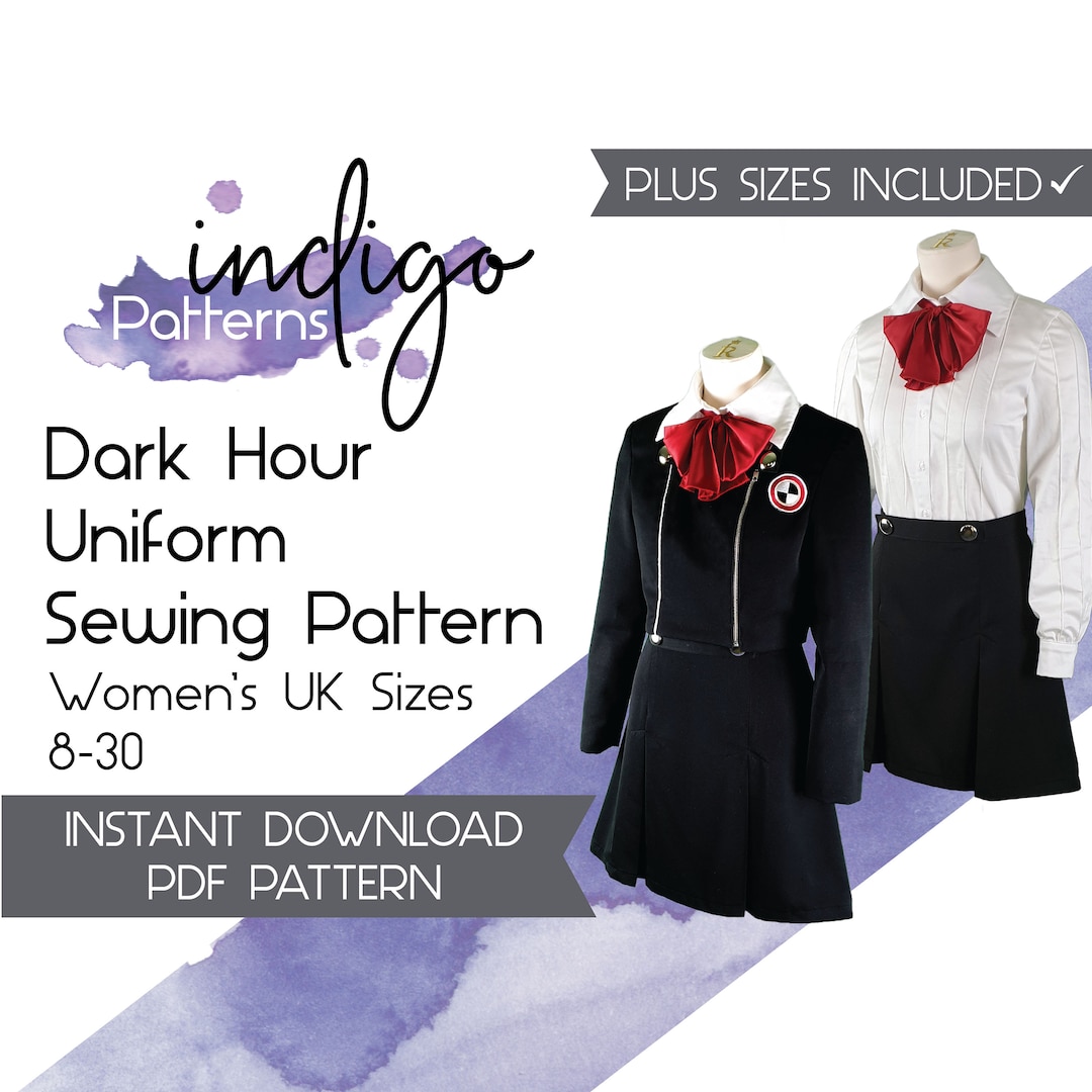 Persona 3 Uniform Cosplay Sewing Pattern: Gekkoukan High Aigis, Mitsuru ...
