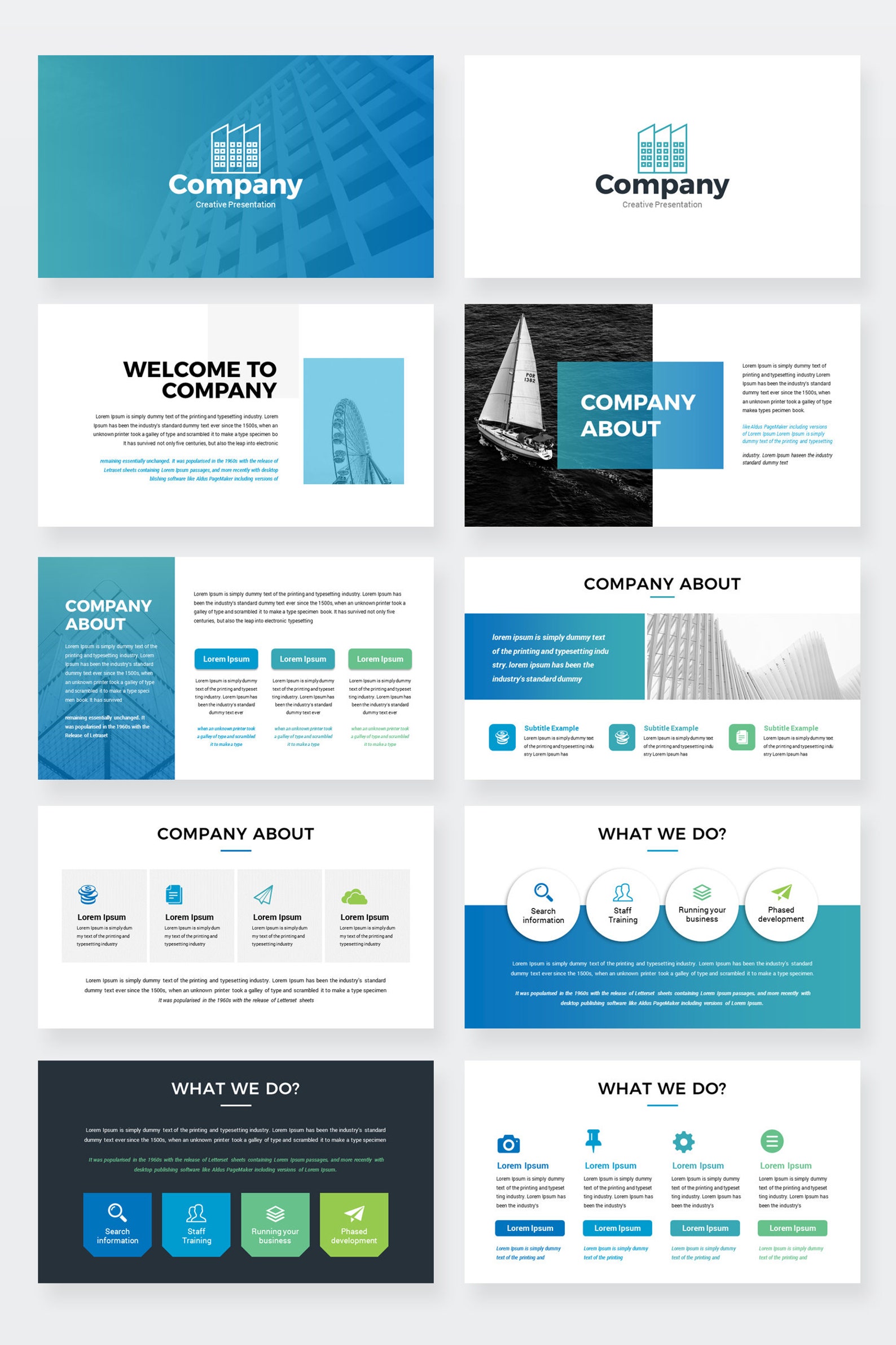 Modèle de présentation PowerPoint propre moderne | Etsy France