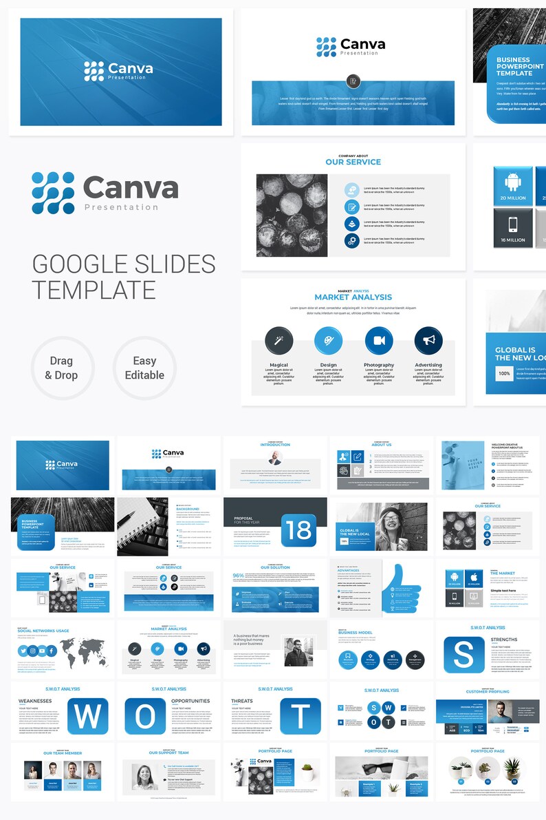 Canva Creative Multipurpose Google Slides Presentation Etsy