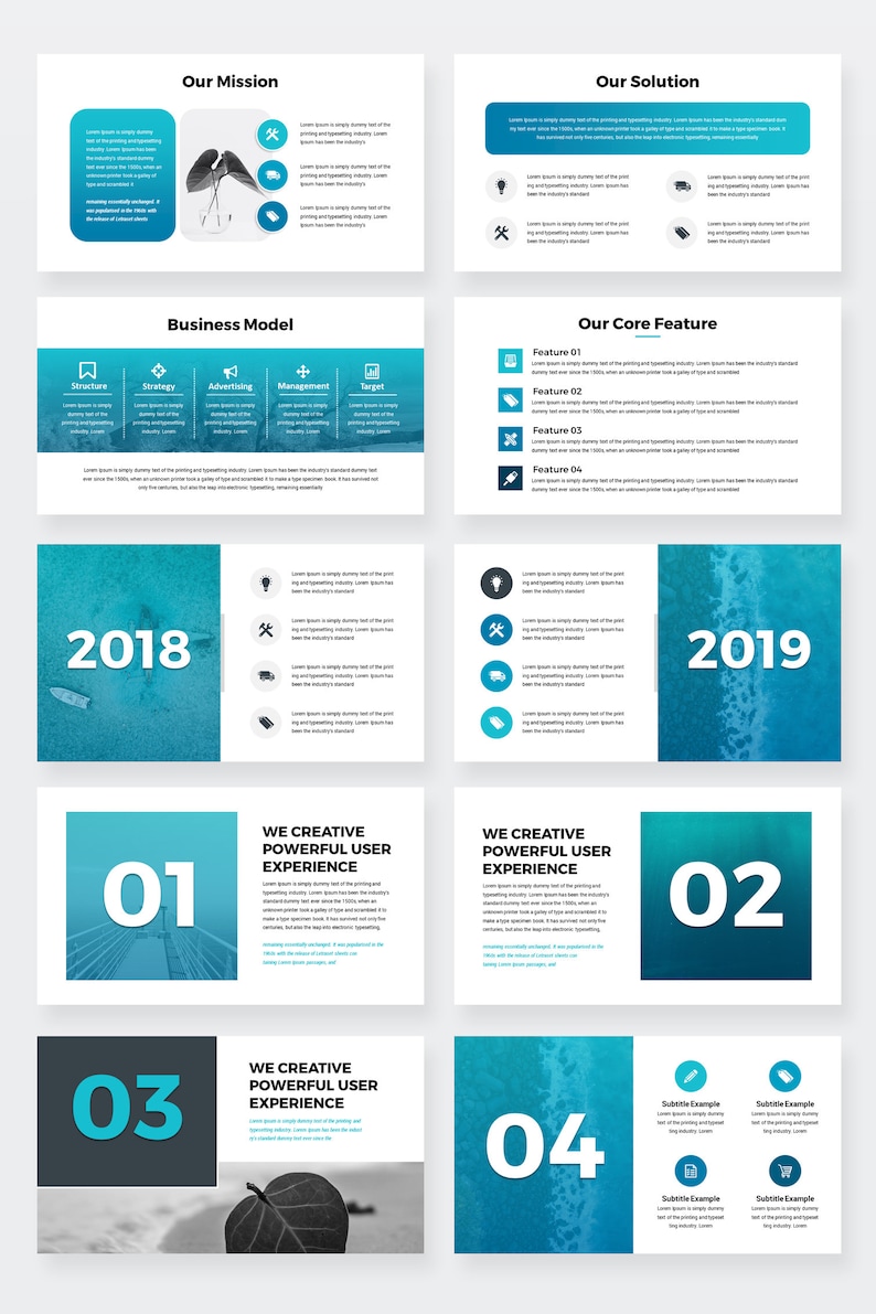 Modèle de présentation PowerPoint Margo moderne | Etsy France