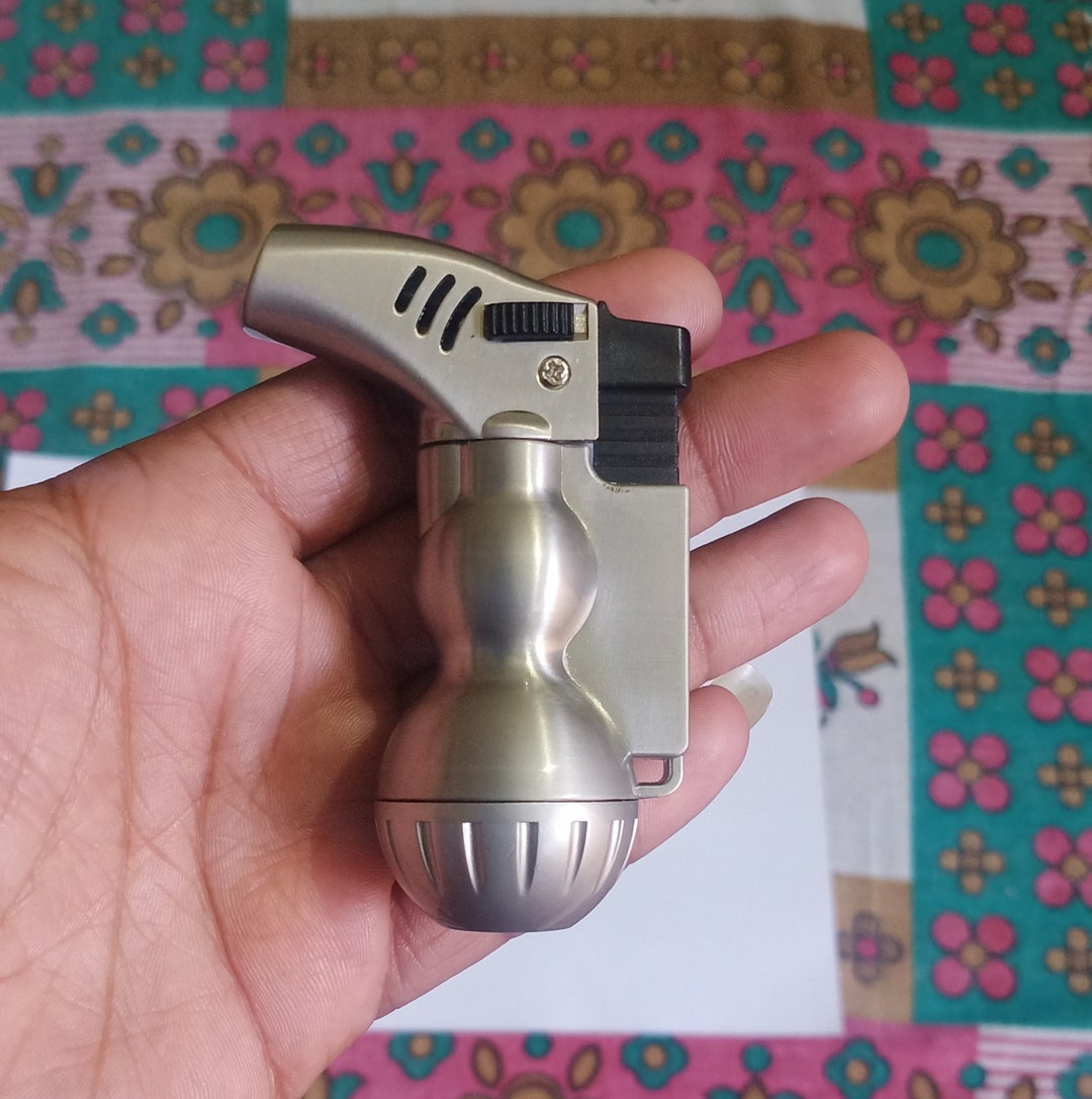 Mini Butane Lighter Cigarette Windproof Lighter Gas Torch Flame Gun ...
