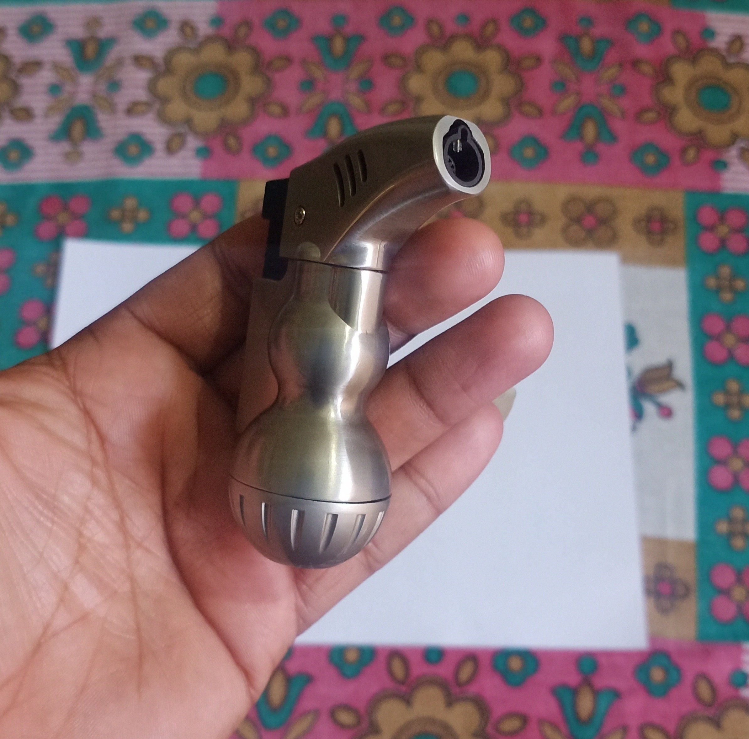 Mini Butane Lighter Cigarette Windproof Lighter Gas Torch Flame Gun ...