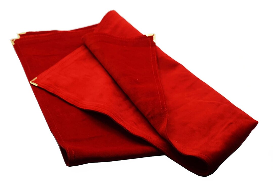 Jewelry Mat jewelry Roll reusable Plain Red Color for JEWELRY ...