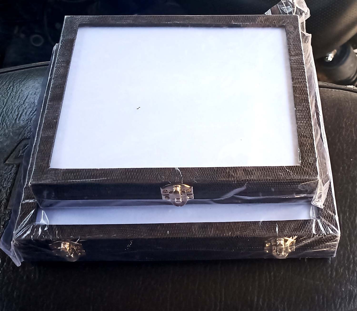 Gemstone Display Diamond Storage Box Leather Organizer Stone Case ...