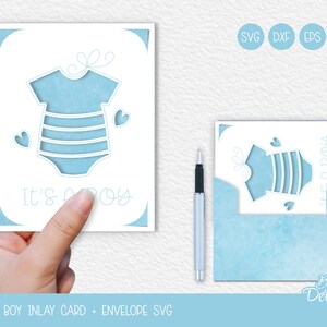 Baby Boy Card SVG, Insert Card Baby, Cricut Joy Card - Etsy