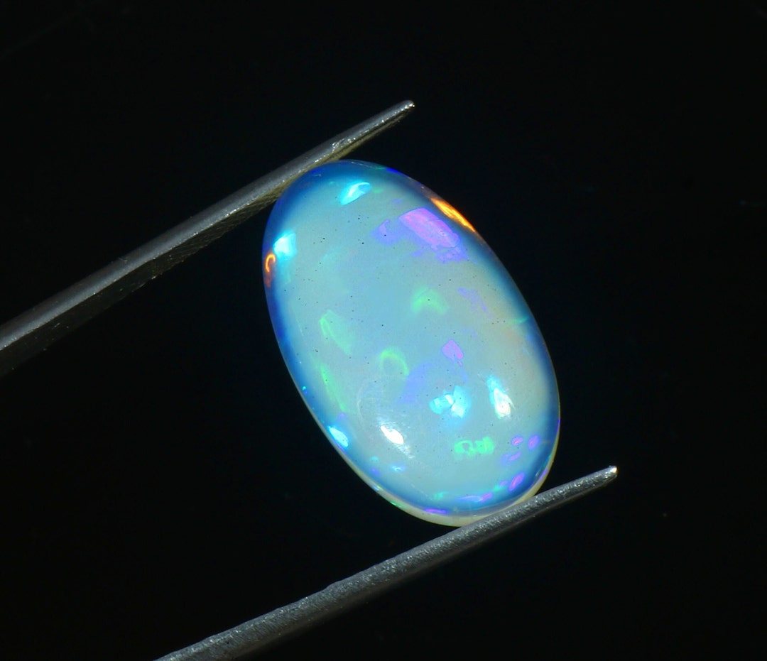 Transparent Fire Opal Oval Shape, Natural Ethiopian Opal Cabochon Welo ...