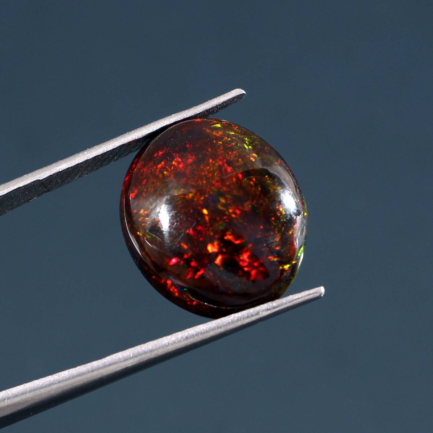 7.45 Karat Schwarzer äthiopischer Opal Opal Cabochon | Etsy