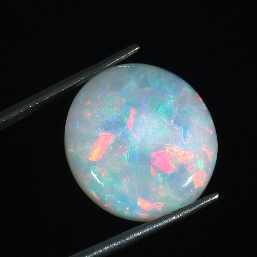 Round Opal AAA Top Quality Gemstone, Natural Ethiopian Opal Cabochon ...