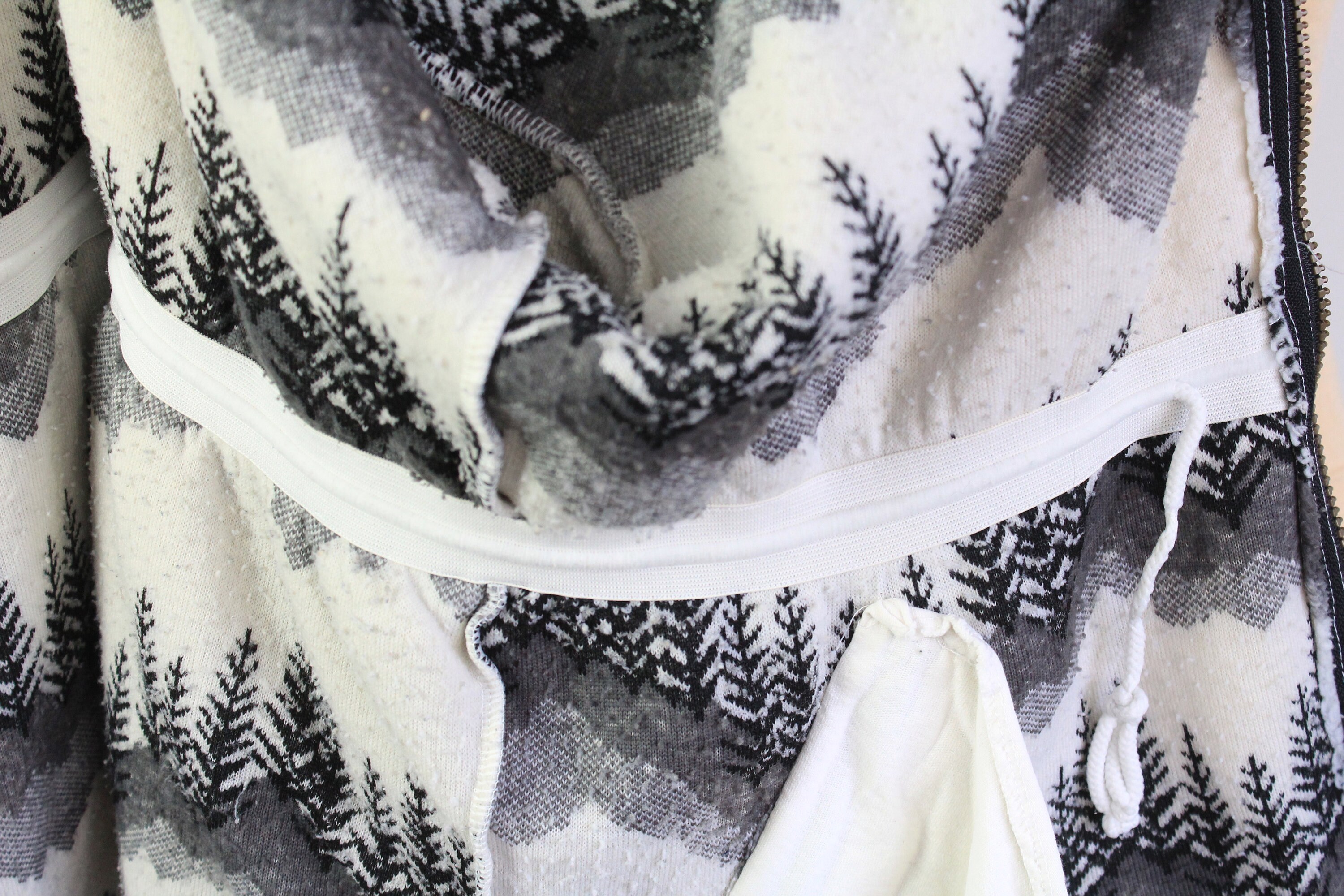 Vintage FLEECE Forest pattern retro authentic rave Size | Etsy