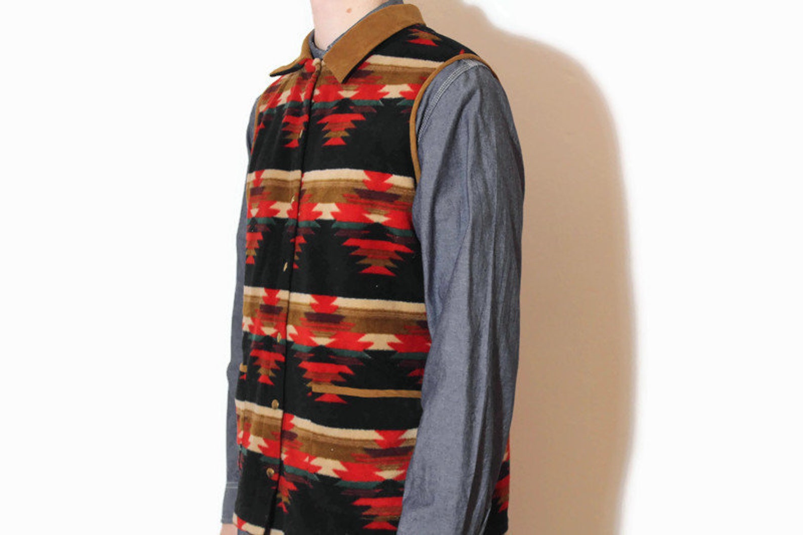 Vintage VEST Fleece Winter Retro Style Less Sleeve Blazer - Etsy