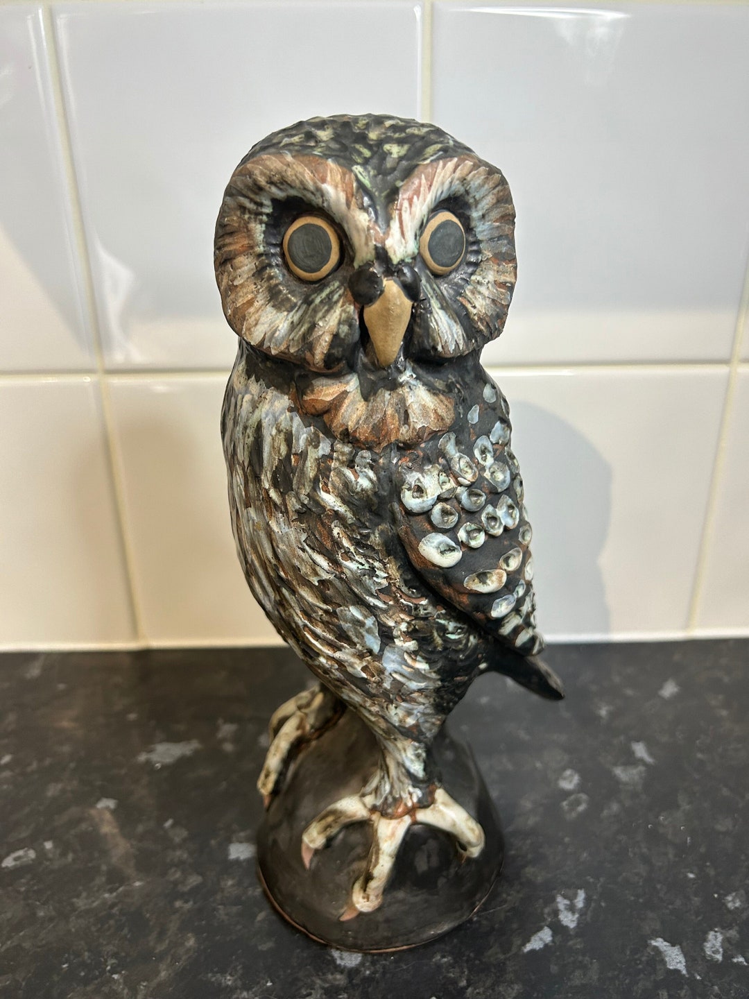 Signed Stuart Bass Large Owl - Etsy