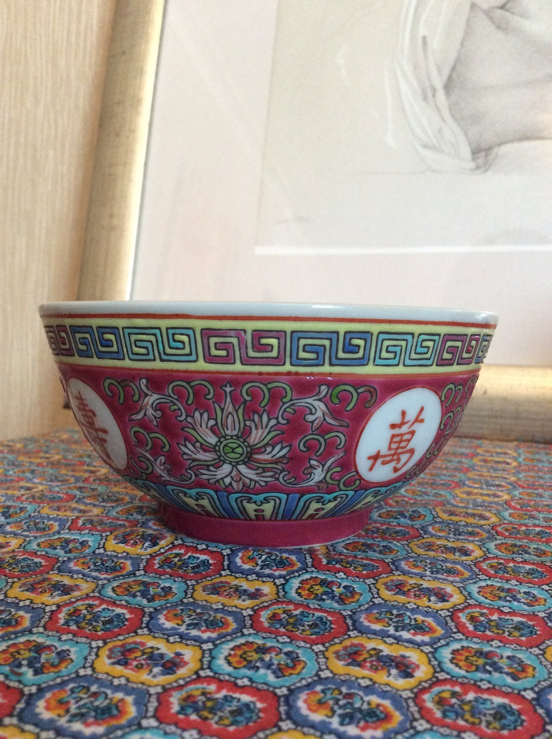 12 Piece Chinese Mun Shou Rice/soup Bowls With Spoons Set - Etsy