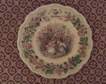 Brambly Hedge summer Royal Doulton Collectable Tea Plate - Etsy