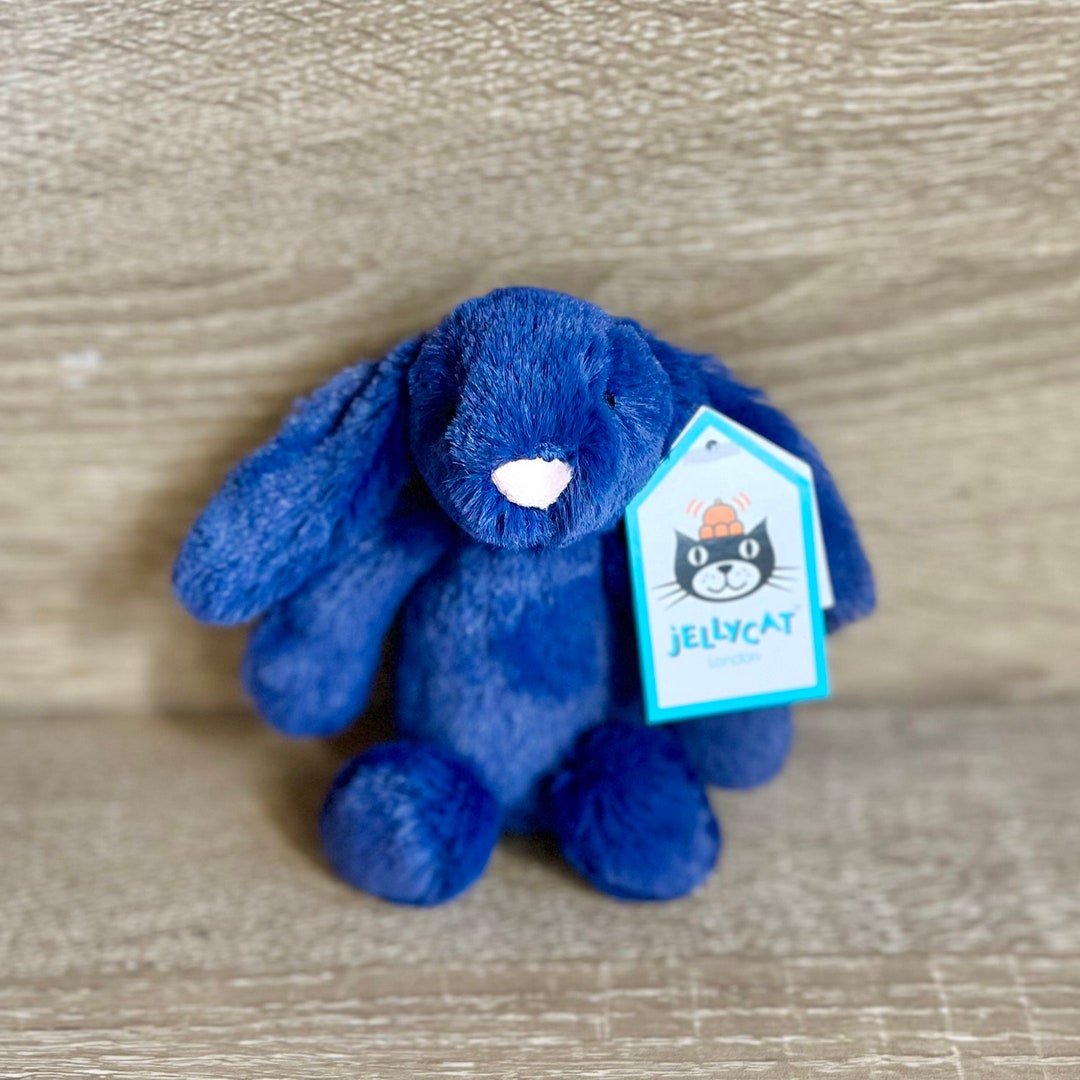 BNWT Tiny Bashful Navy Bunny Jellycat Plushie Retired Hard to Find - Etsy