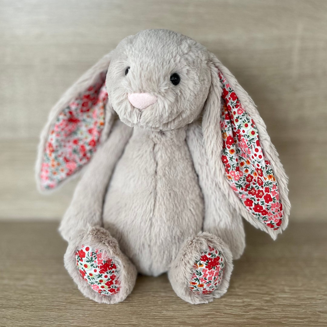 VGUC Medium Bashful Posy Bunny Jellycat Plushie Retired - Etsy