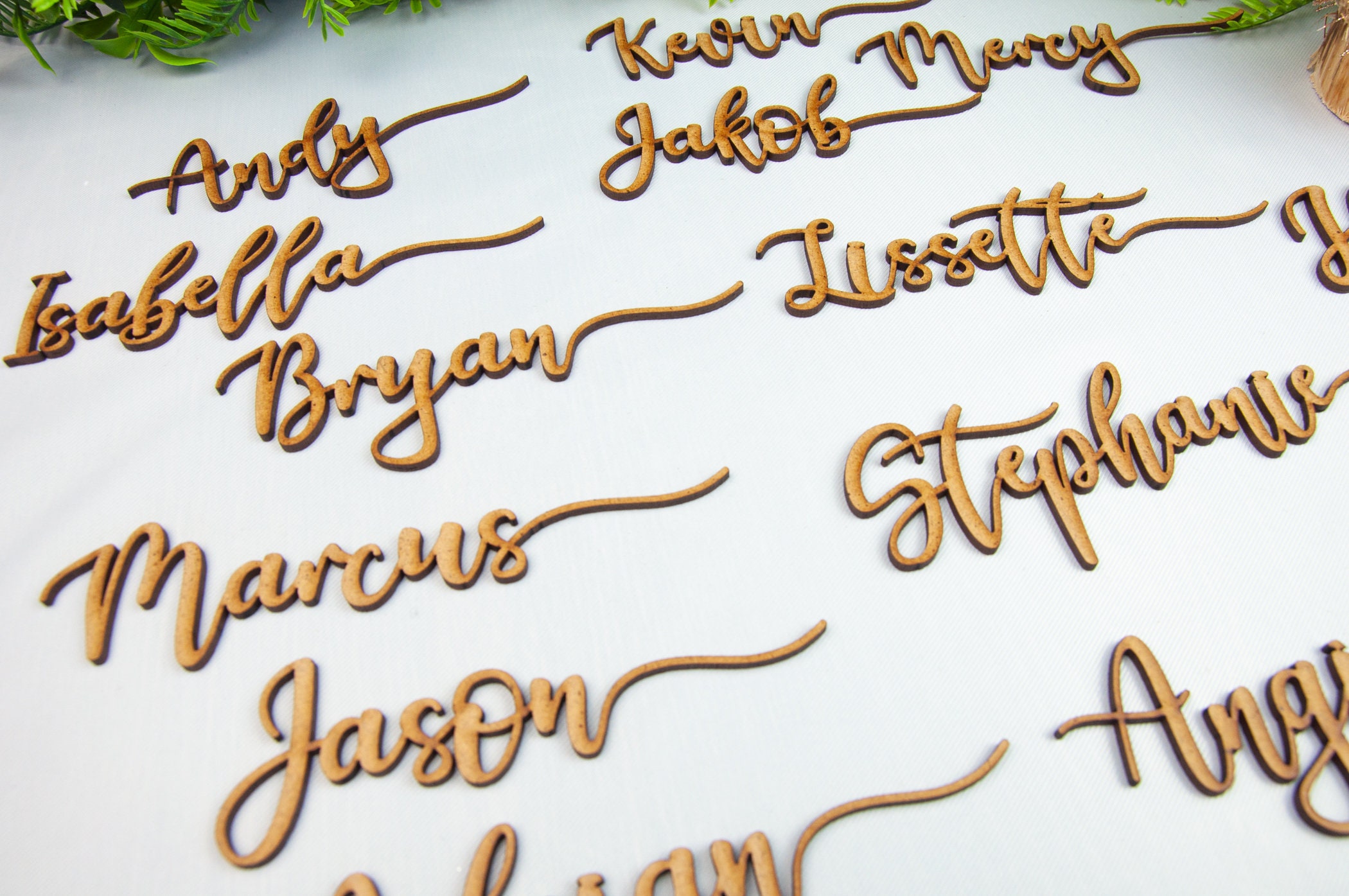 Wedding Place Cards Name Place Settings Wooden Wedding Sign - Etsy