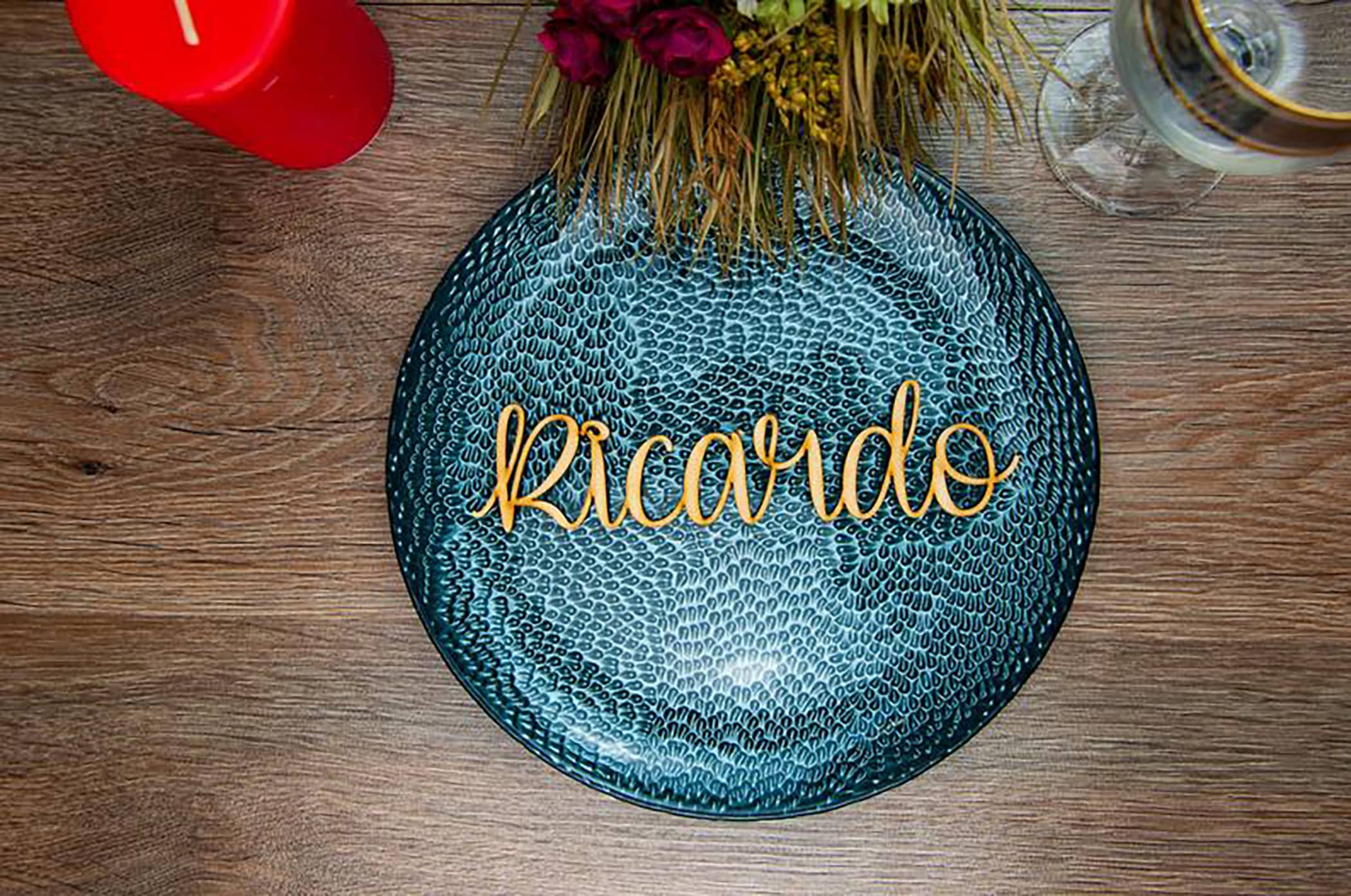 Custom Script Names Wedding Place Cards Rustic Name Cards - Etsy