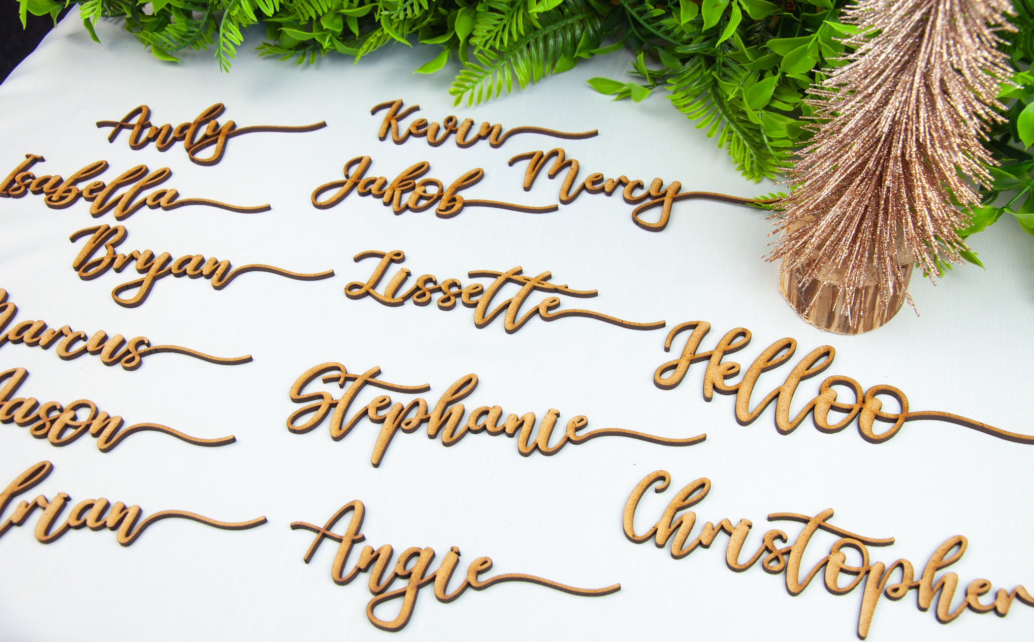 Wedding Place Cards Name Place Settings Wooden Wedding Sign - Etsy