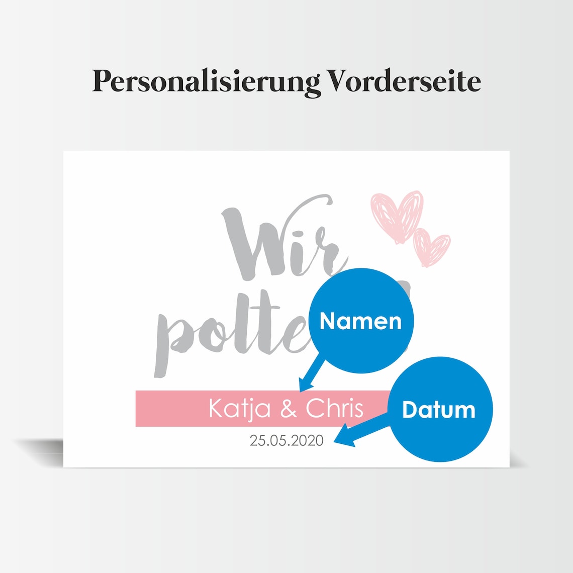 10 Karten Wir poltern Personalisiert Einladung - Etsy.de