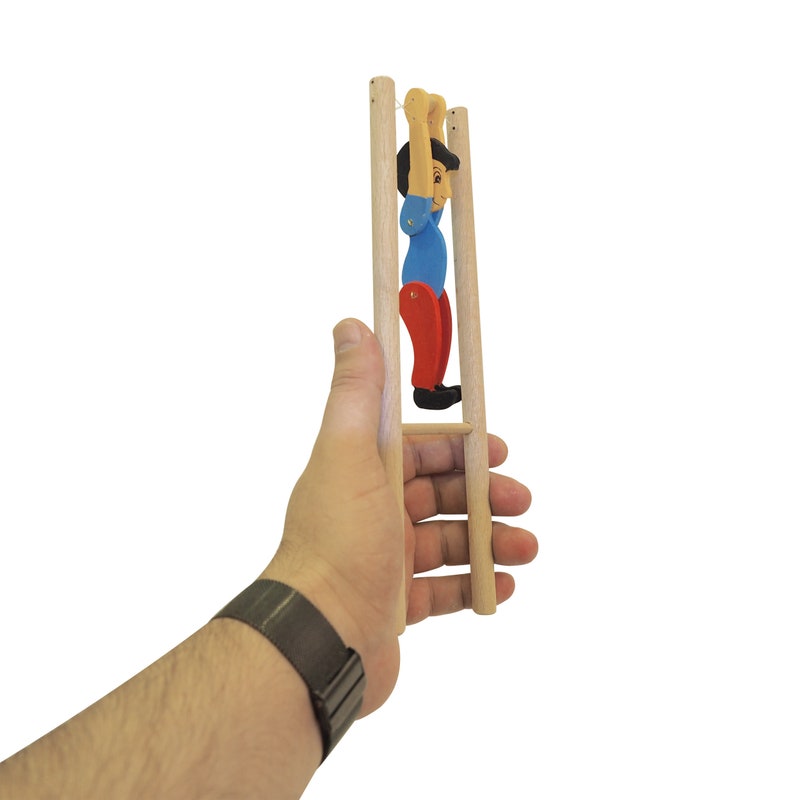 Wooden Acrobat Toy - Etsy