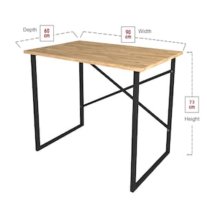 90cm Computer Desk, Writing Desk, Space Saving Work Table for Bedroom ...