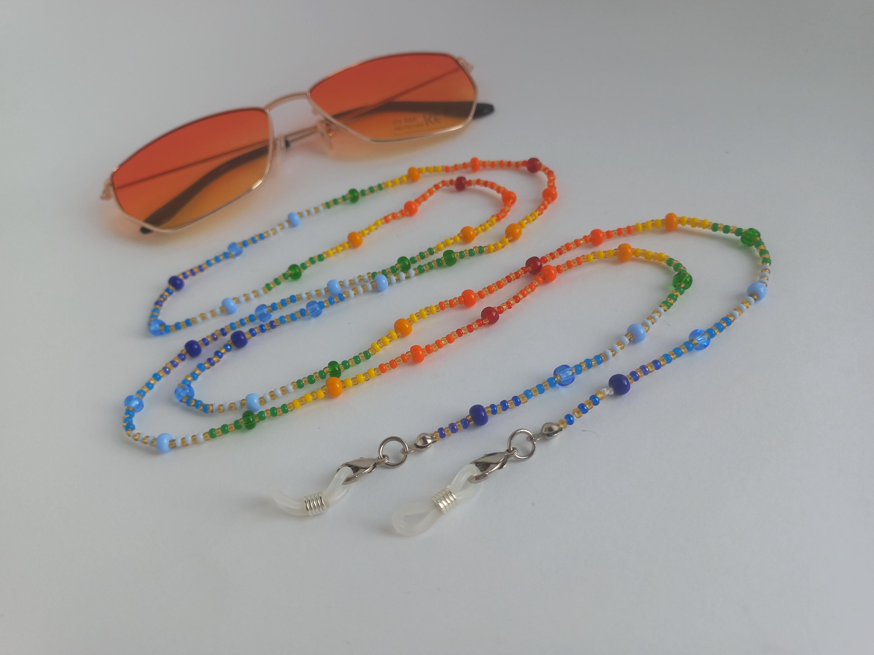 Glasses Accessory, Rainbow Jewelry Set, Multicolor Spectacle Chain ...
