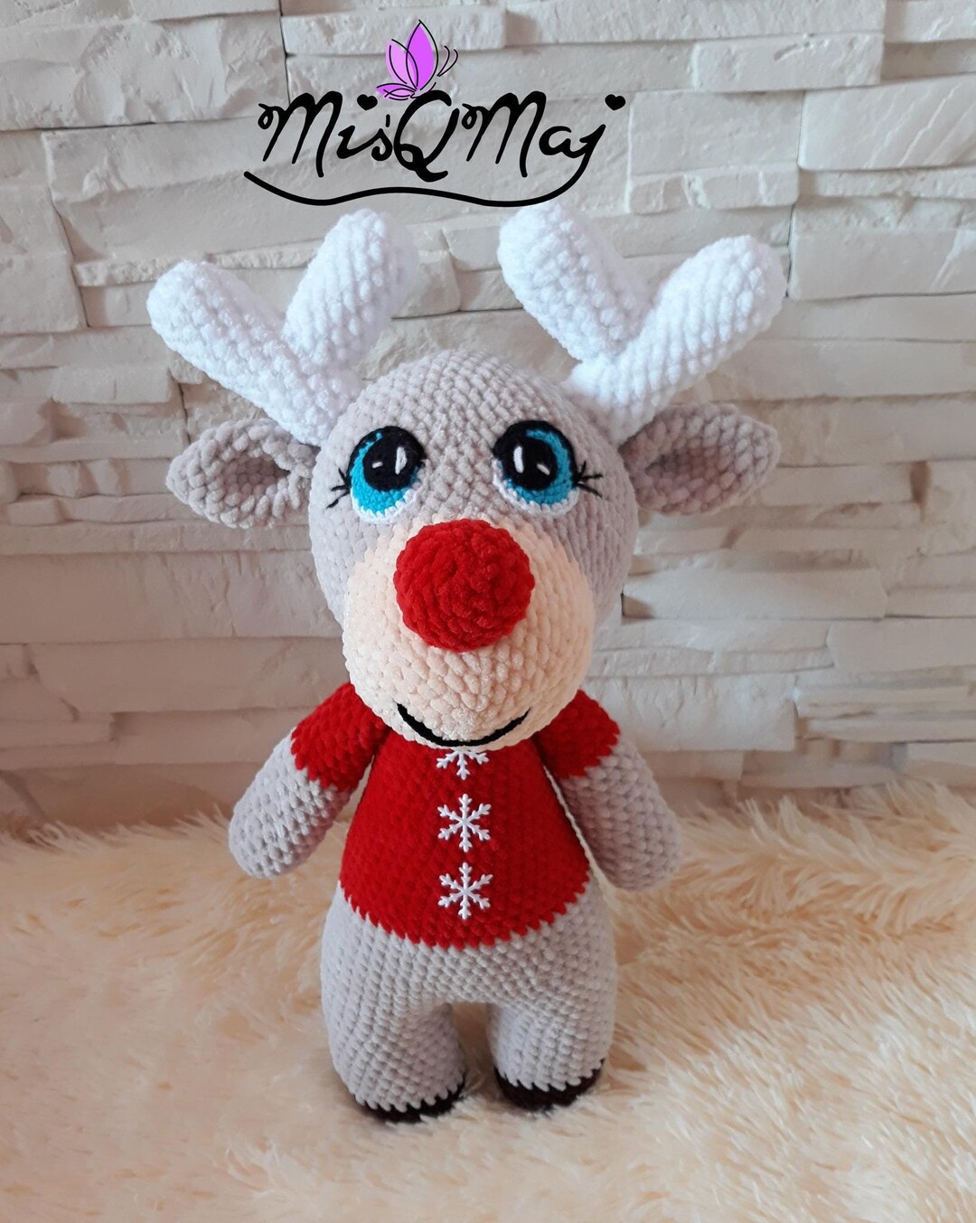Rudolf the Reindeer/crochet Pattern/pdf-amigurumi/miśqmaj/pattern in ...