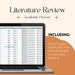 Thesis Planner - Excel/google Sheets Template - Digital Download - Etsy