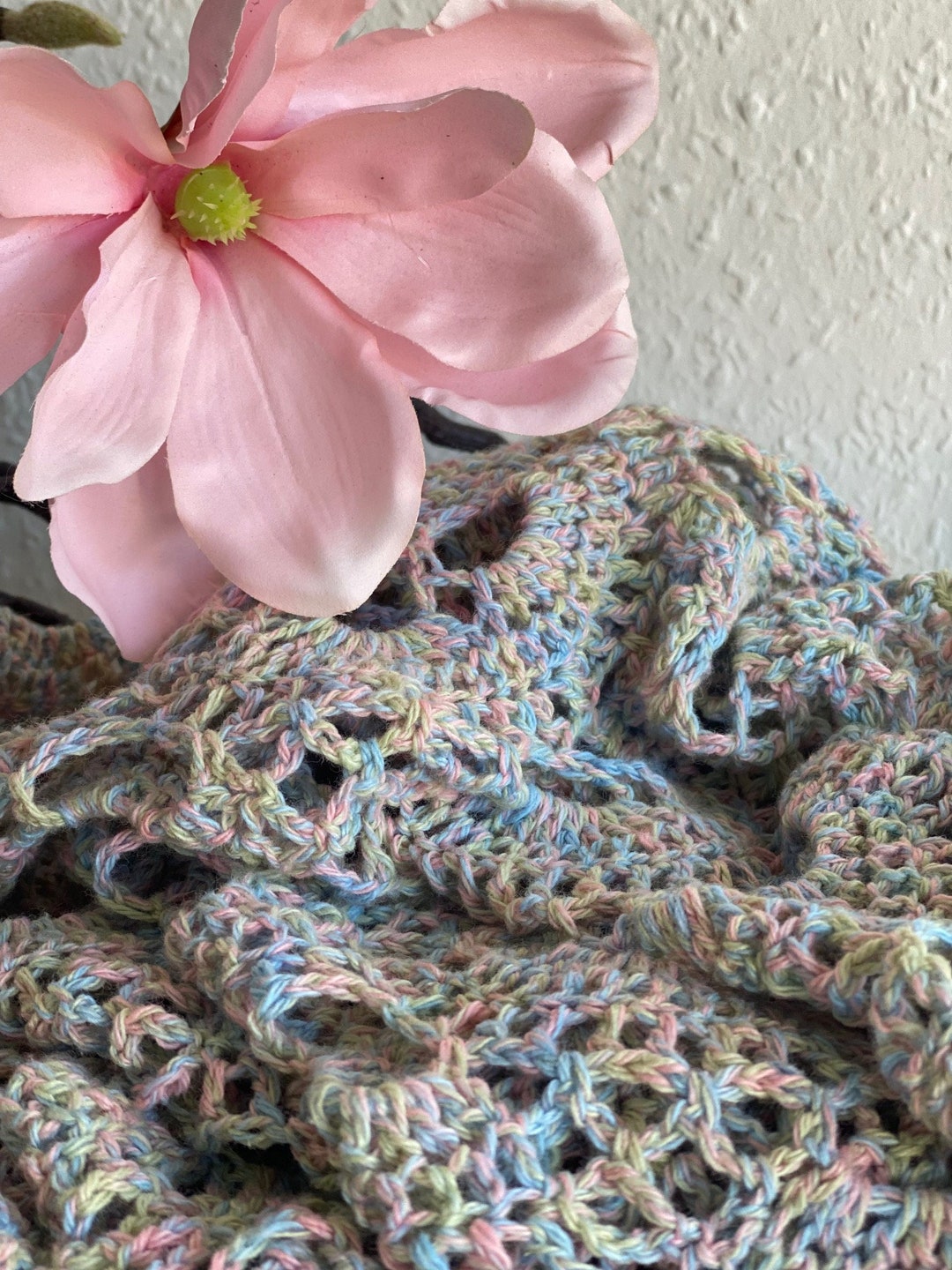 Triangular Cloth Soap Bubbles Hand Crocheted Cloth Made of Wool and ...