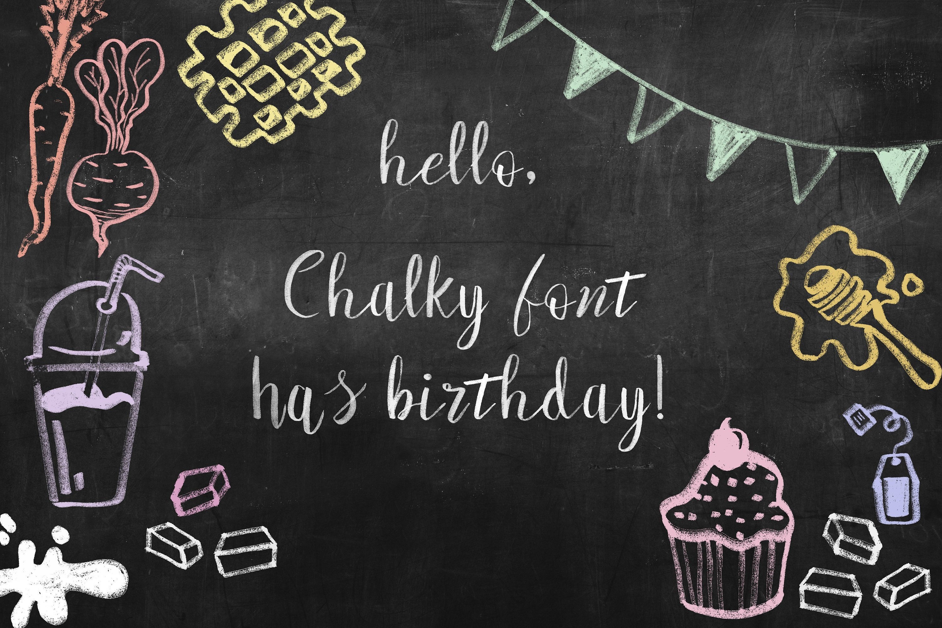 Chalky Font - Etsy