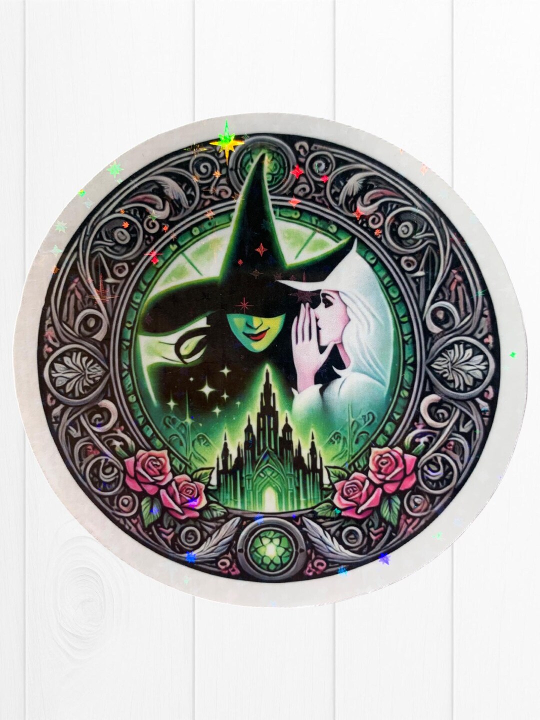 Wicked Sticker, Movie Wicked Sticker, Elphaba and Galinda, Sticker ...