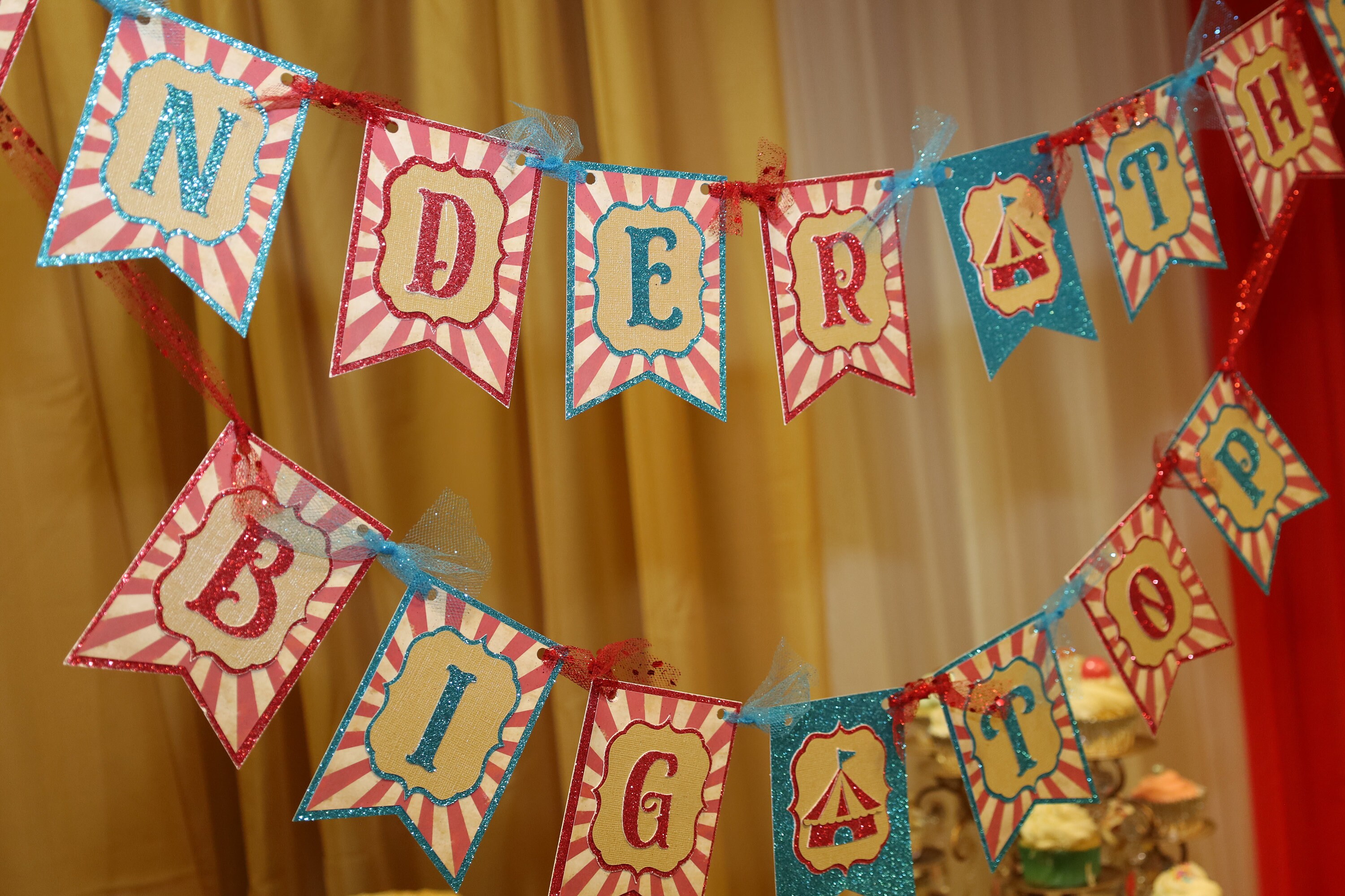 Vintage Circus Birthday Banner Circus Party Banner Circus - Etsy