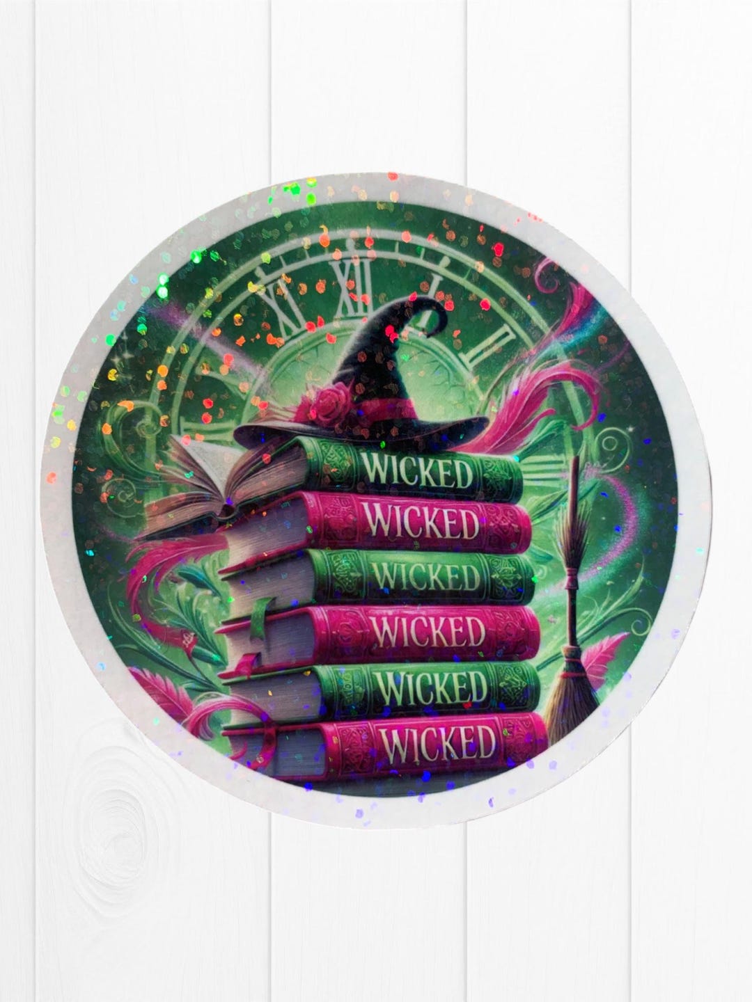 Sticker Wicked Inspired, Movie Wicked Sticker, Elphaba and Glinda ...