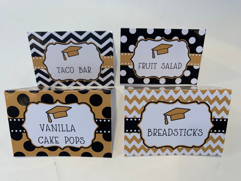 Graduation Food Labels Food Buffet Labels Candy Buffet - Etsy