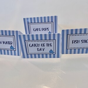Baby Whale Food Buffet Cards, Whale Food Labels, Baby Whale Shower ...
