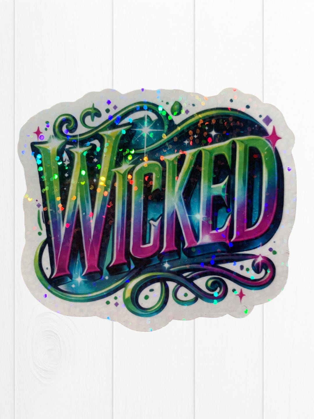 Wicked Sticker, Movie Wicked Sticker, Elphaba and Glinda, Emerald City ...