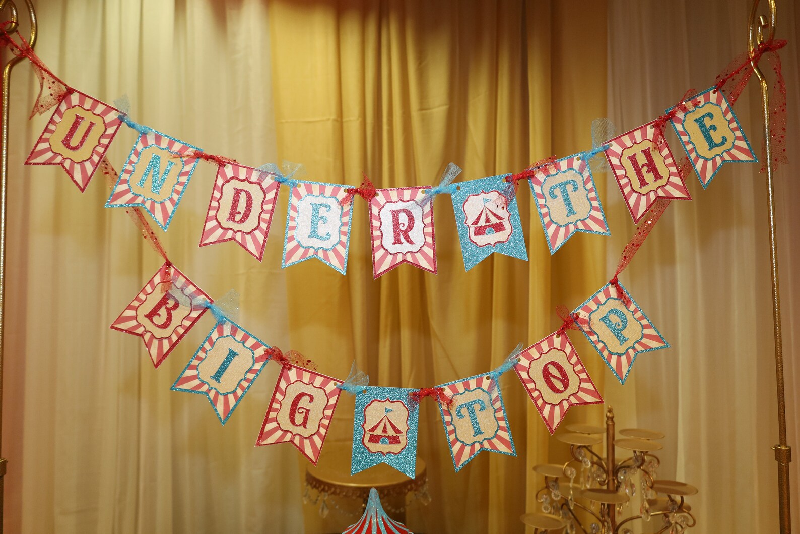 Vintage Circus Birthday Banner Circus Party Banner Circus - Etsy