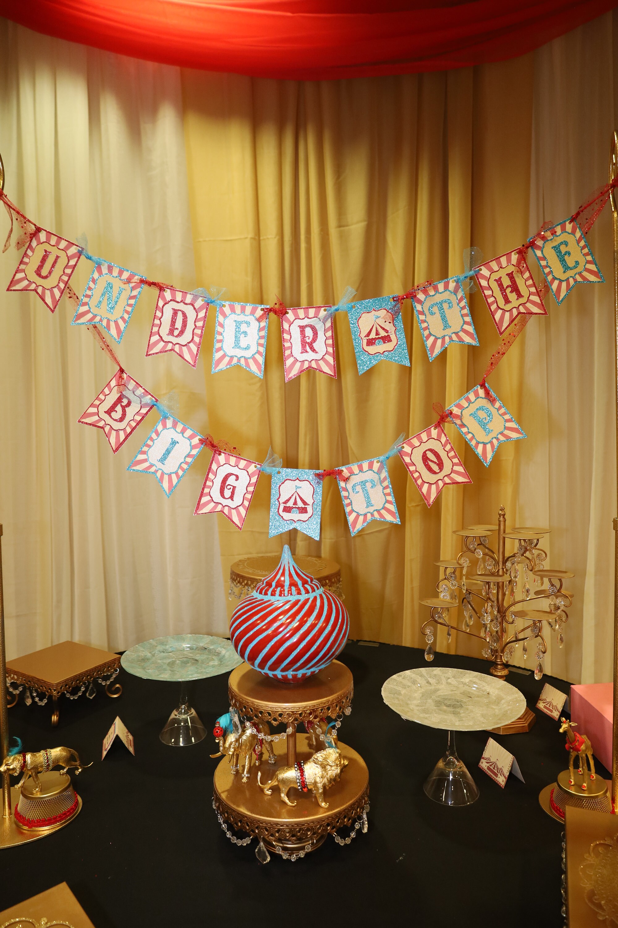 Vintage Circus Birthday Banner Circus Party Banner Circus - Etsy