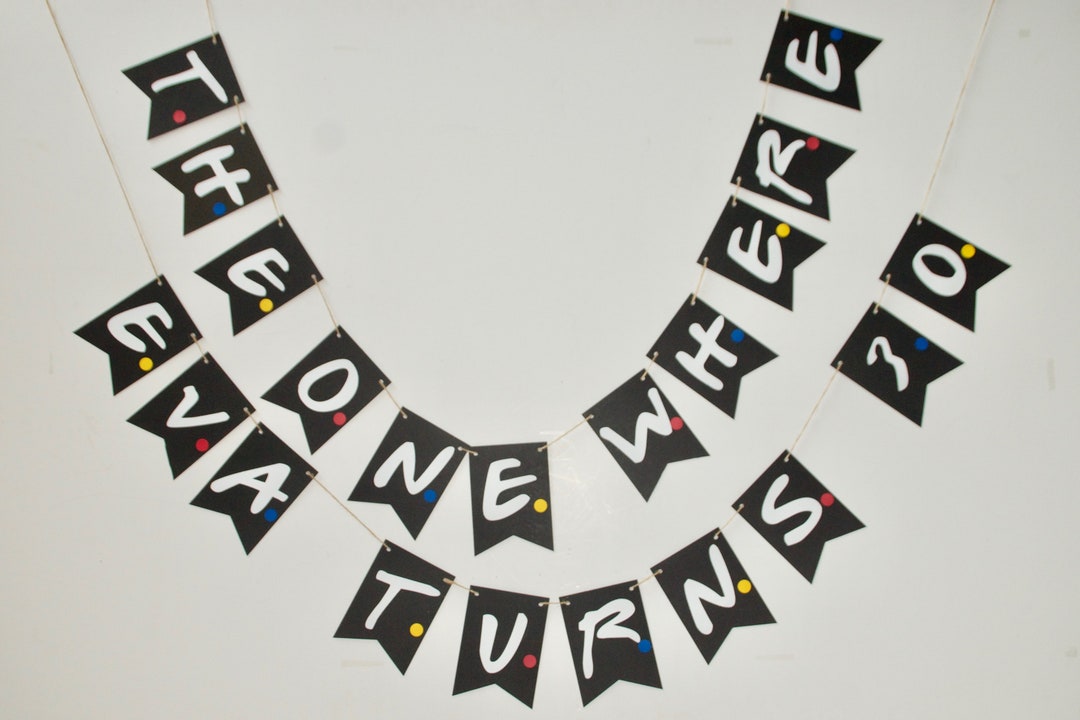 Friends Birthday Banner, Friends Theme Banner, Friends TV Show ...