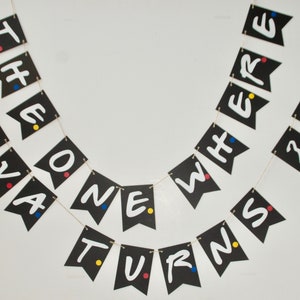 Friends Birthday Banner, Friends Theme Banner, Friends TV Show ...