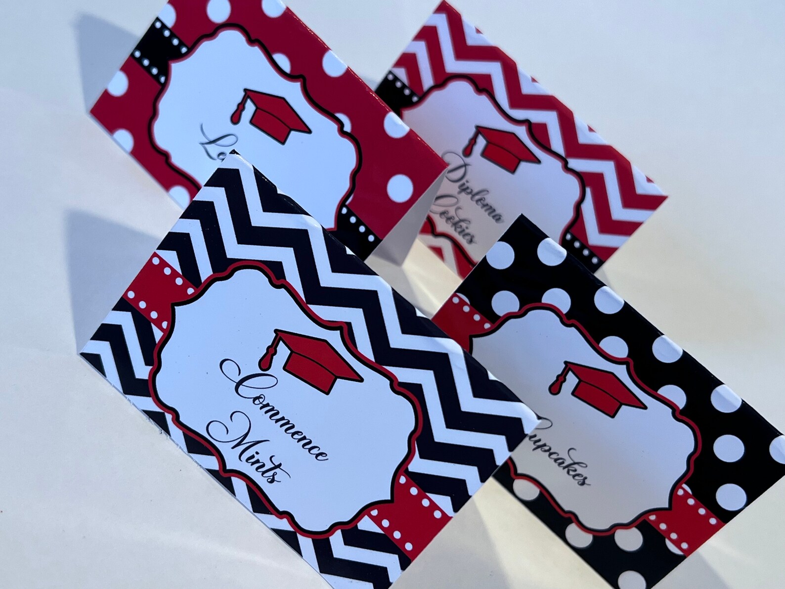 Graduation Food Labels Food Buffet Labels Candy Buffet | Etsy