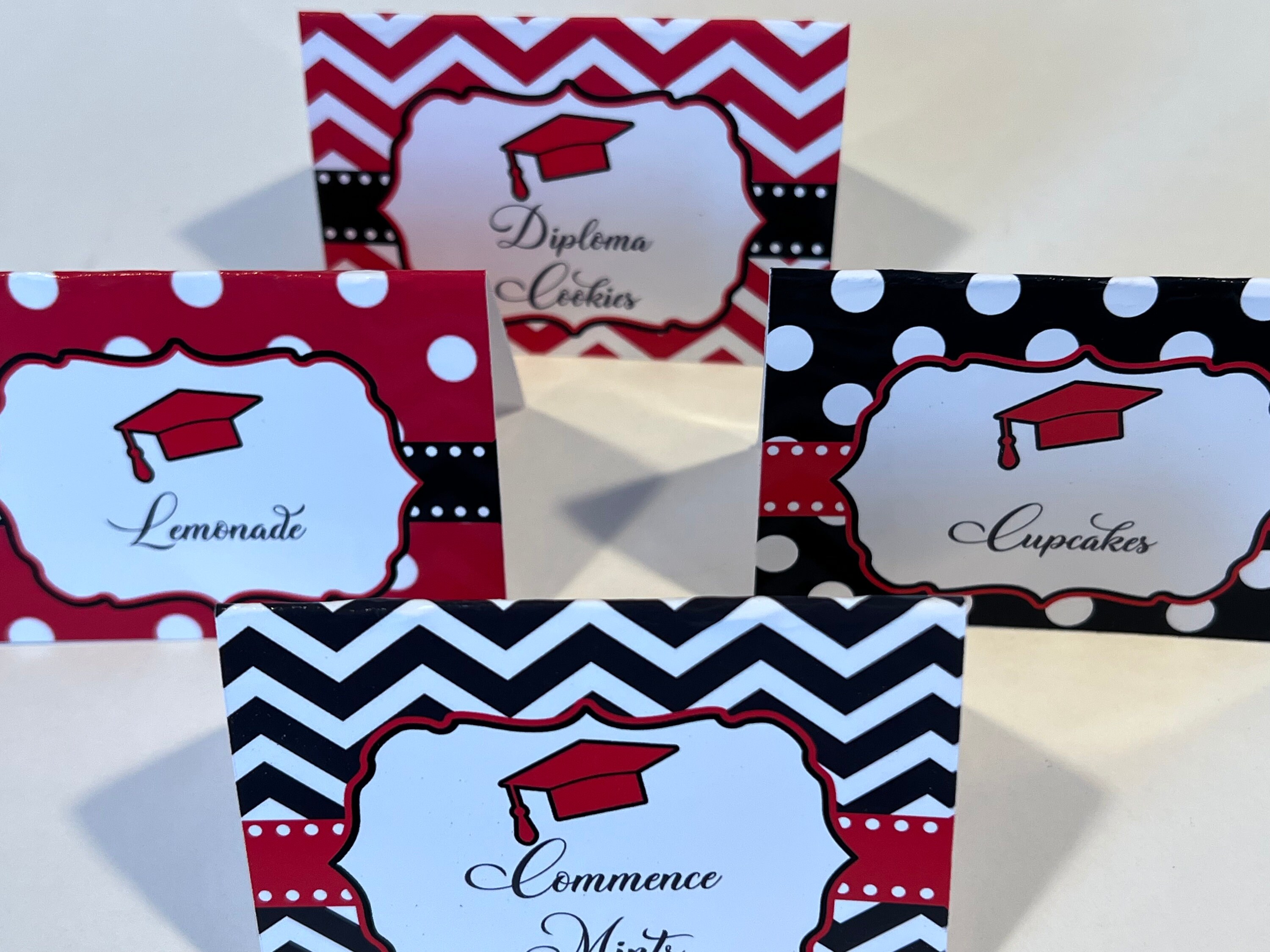 Graduation Food Labels Food Buffet Labels Candy Buffet - Etsy Canada